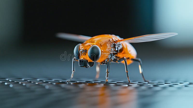Micro Miniature Spy Drone in Shape of a Fly Stock Photo - Image of ...