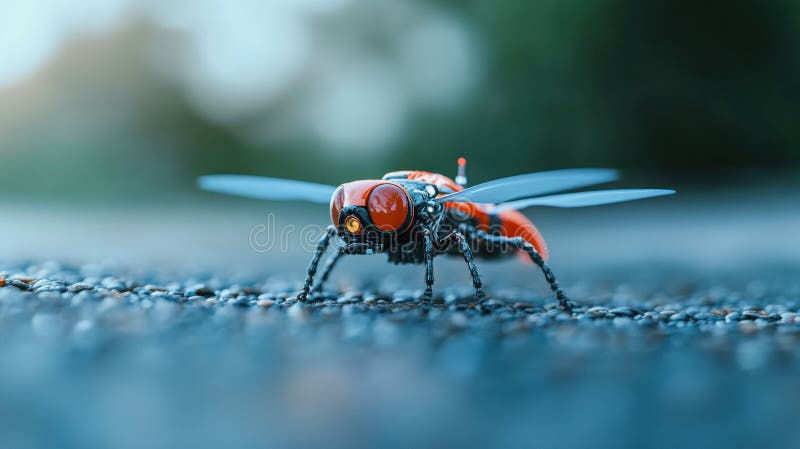 Micro Miniature Spy Drone in Shape of a Fly Stock Photo - Image of ...