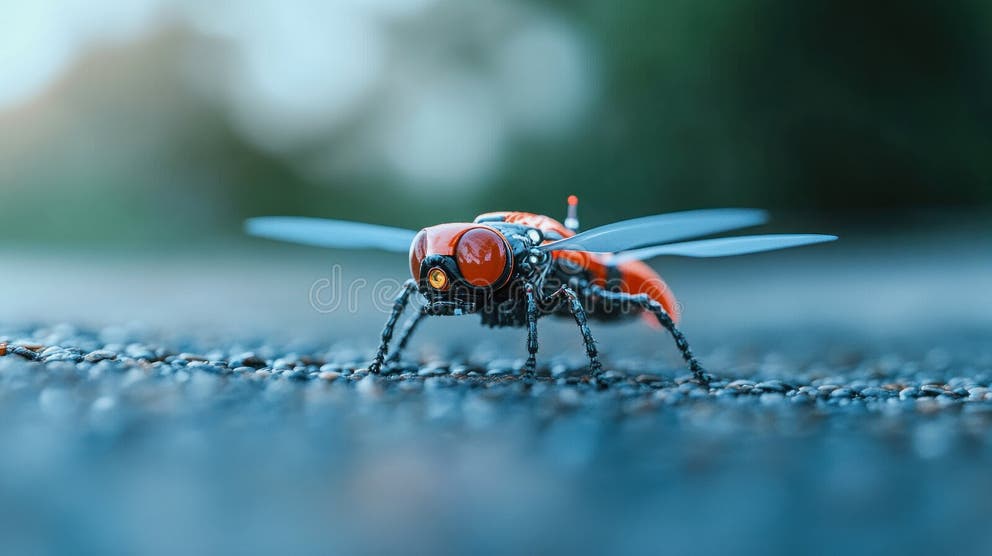 Micro Miniature Spy Drone in Shape of a Fly Stock Photo - Image of ...