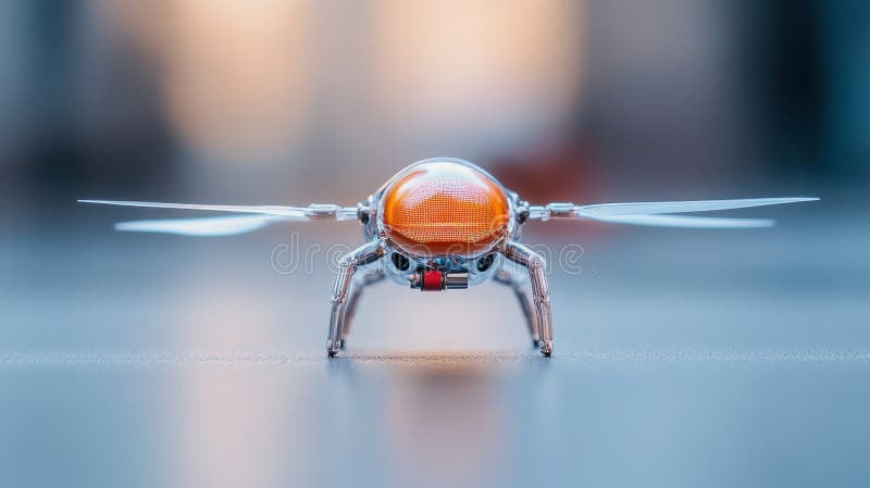 Micro Miniature Spy Drone in Shape of a Fly Stock Image - Image of ...