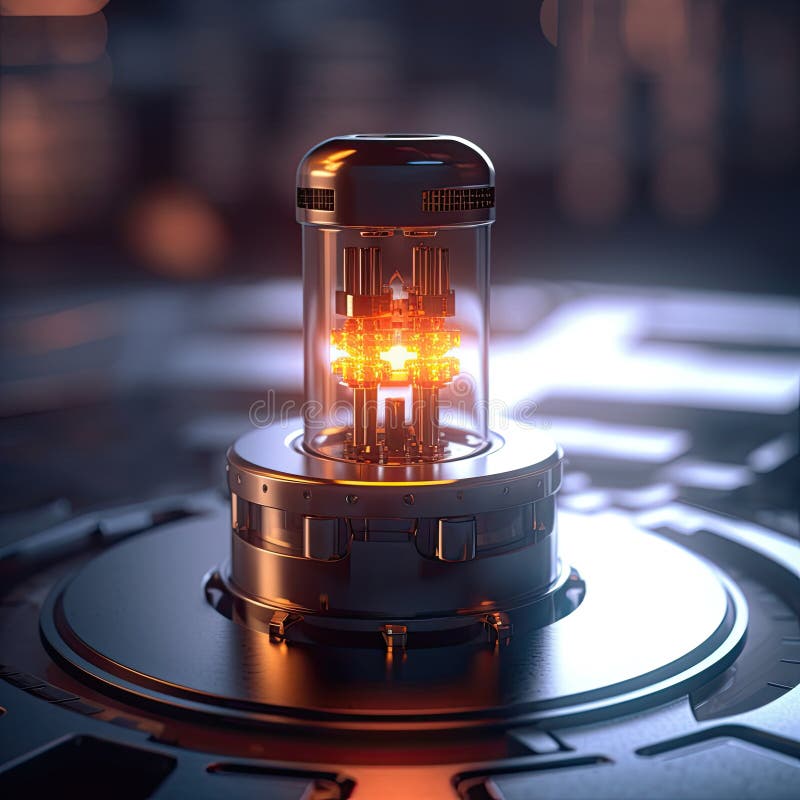 Micro Nuclear Reactor stock illustration. Illustration of beam - 281082063