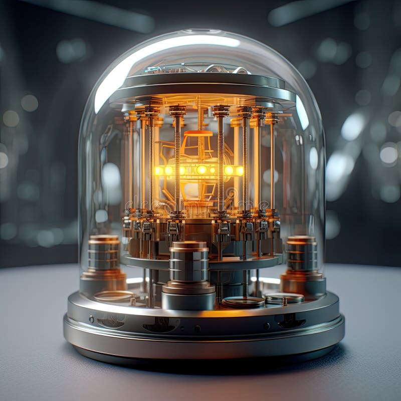 Micro Nuclear Reactor stock illustration. Illustration of isotope ...