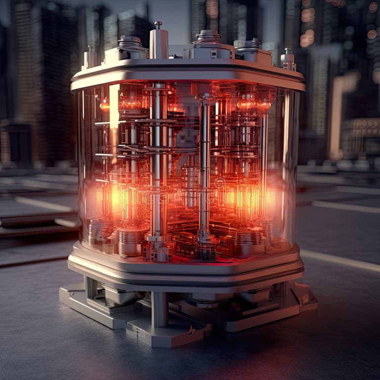 Micro Nuclear Reactor stock illustration. Illustration of radioisotope ...