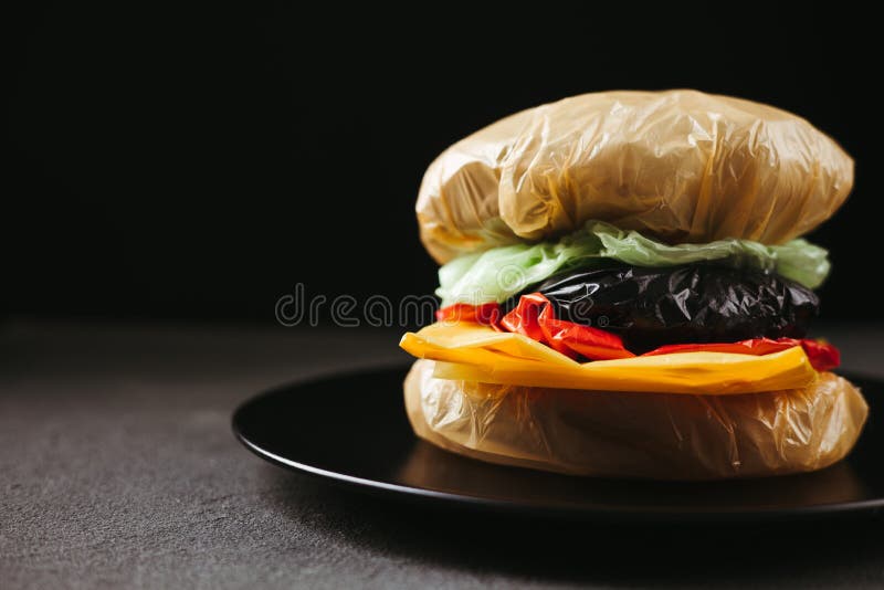 Micro Plastic Contamination of Food, Waste Problem Stock Image - Image ...