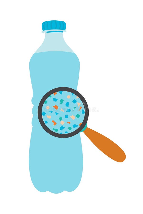 Micro Plastic Pollution Concept. Microplastic in Water. Environmental ...