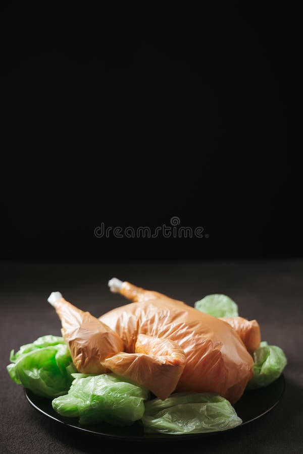 Micro Plastic Pollution. Recycled Waste in Food Stock Photo - Image of ...