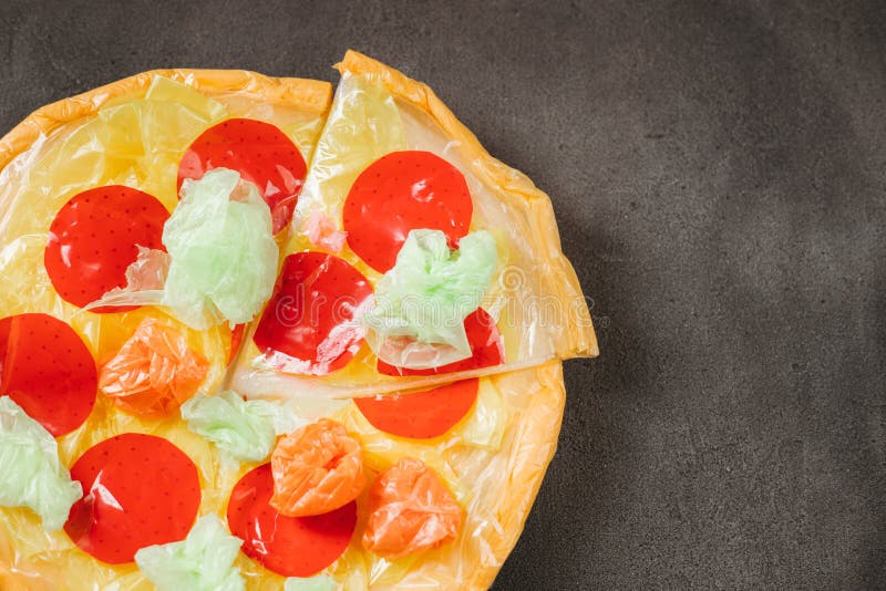 Micro Plastic Pollution. Recycled Waste in Food Stock Image - Image of ...