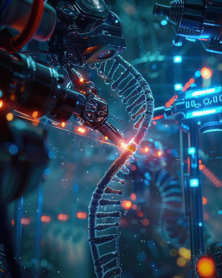 A Micro Robot Precisionengineered Manipulates a Glowing DNA Strand in a ...