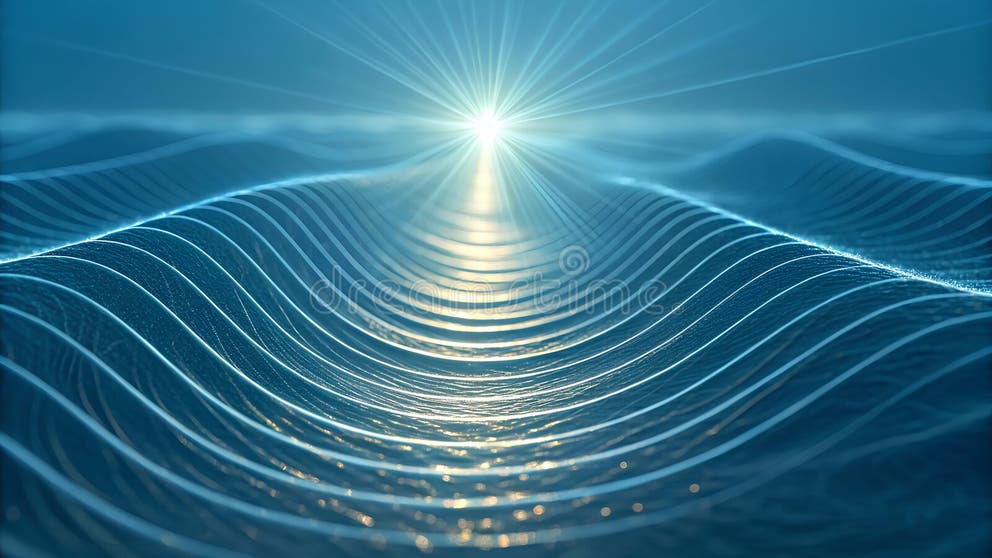 Micro Science Physics Wave Mesmerizing View of Light Waves Reflecting ...