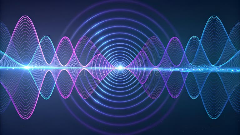 Micro Science Physics Wave Vibrant Waves Illustrate Beauty of Micro ...