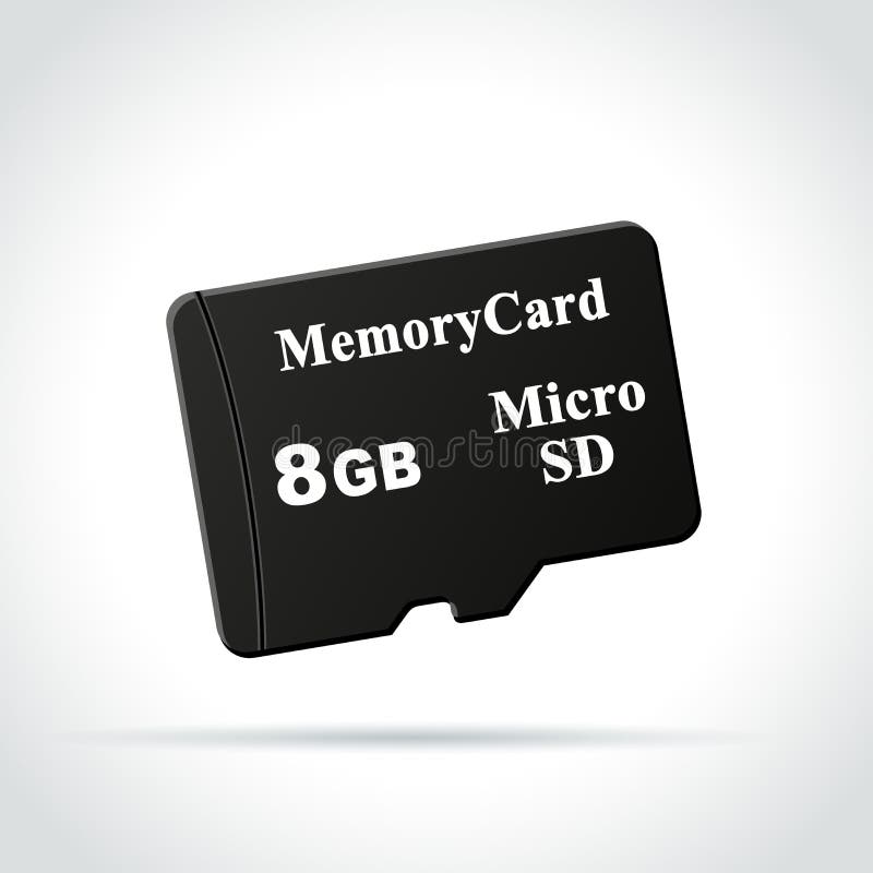 Micro sd card icon stock vector. Illustration of storage - 107479690