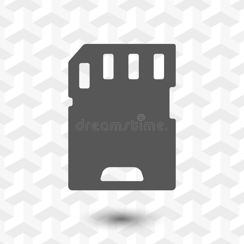 Micro Sd Card Icon Stock Vector Illustration Flat Designv Stock Vector ...