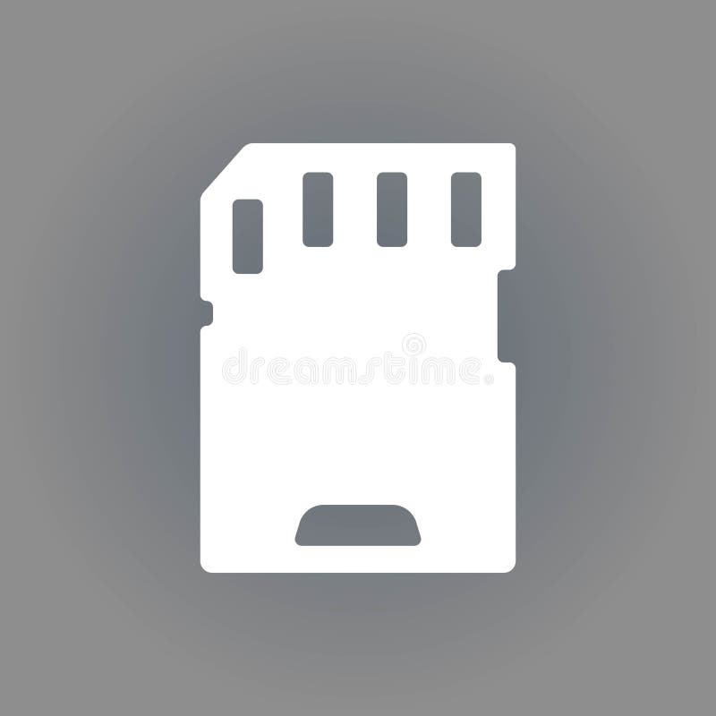 Micro Sd Card Icon Stock Vector Illustration Flat Designv Stock Vector ...