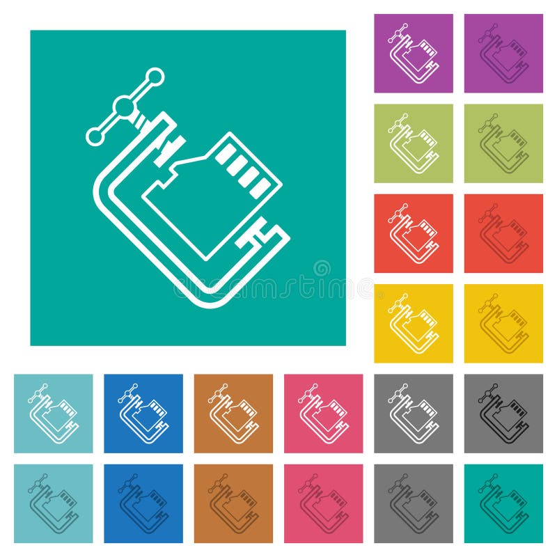 Card Compress Outline Simple Icons Stock Illustrations – 17 Card ...