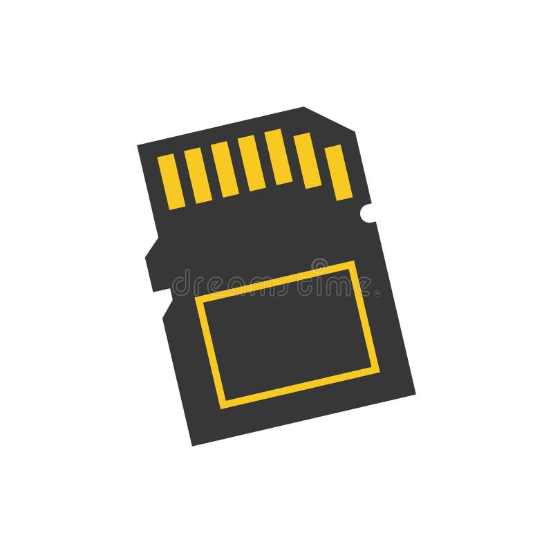 Micro SD memory card stock illustration. Illustration of media - 85130807