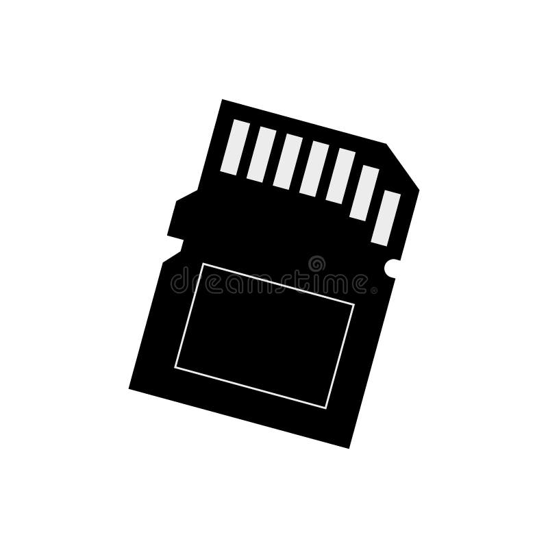Micro SD memory card stock illustration. Illustration of macro - 85158117