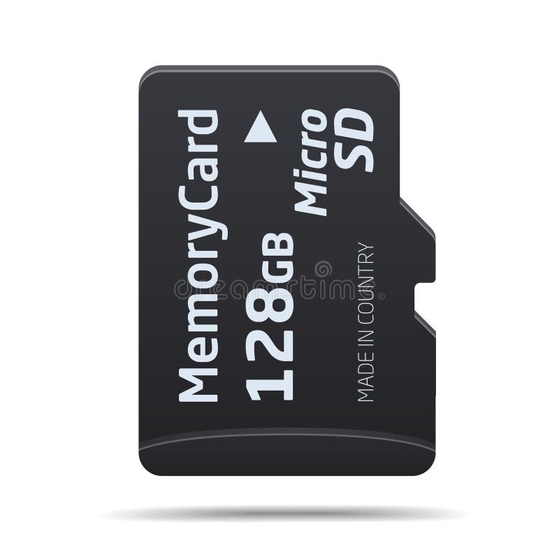 Micro SD memory card stock vector. Illustration of icon - 80396783