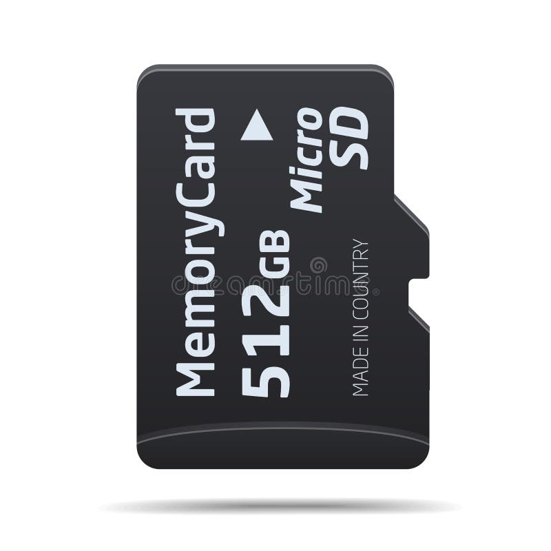 Micro SD memory card stock vector. Illustration of icon - 80396783