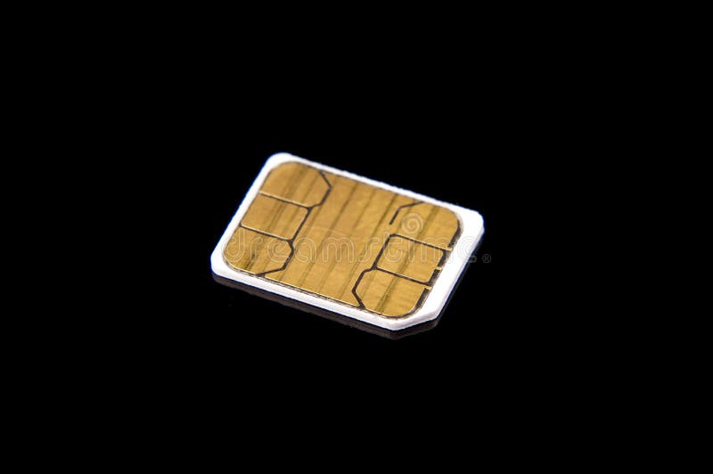 Micro SIM Card for Cell Phones Stock Image - Image of macro, integrated ...