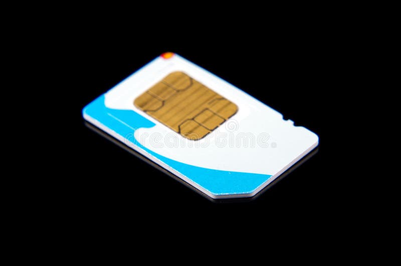 Micro SIM Card for Cell Phones Stock Photo - Image of cryptography ...