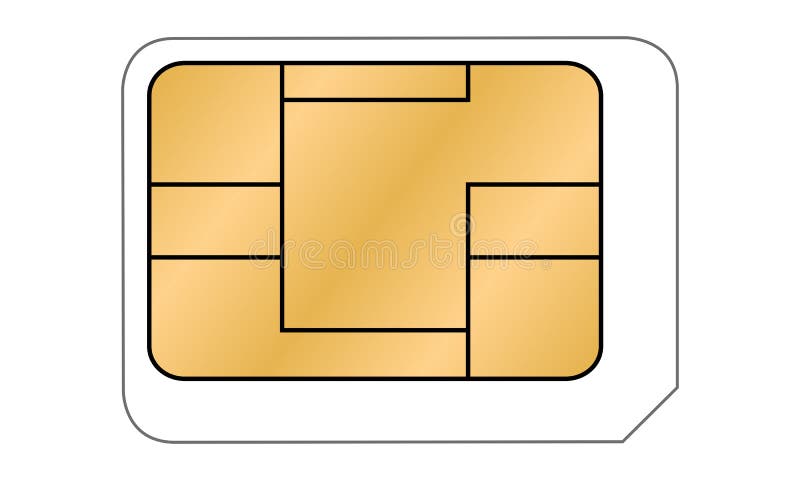Micro SIM Card Illustration Stock Illustration - Illustration of ...