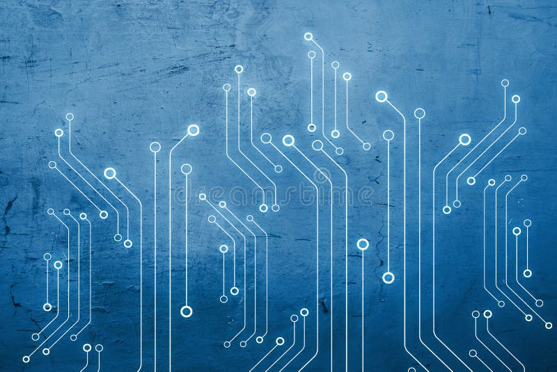 Micro Technology Background Stock Illustration - Illustration of gray ...