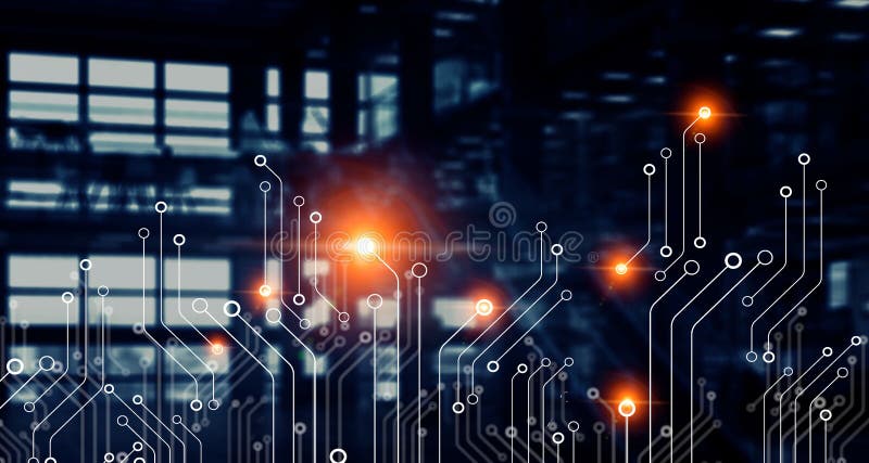 Micro Technology Background. Mixed Media Stock Illustration ...