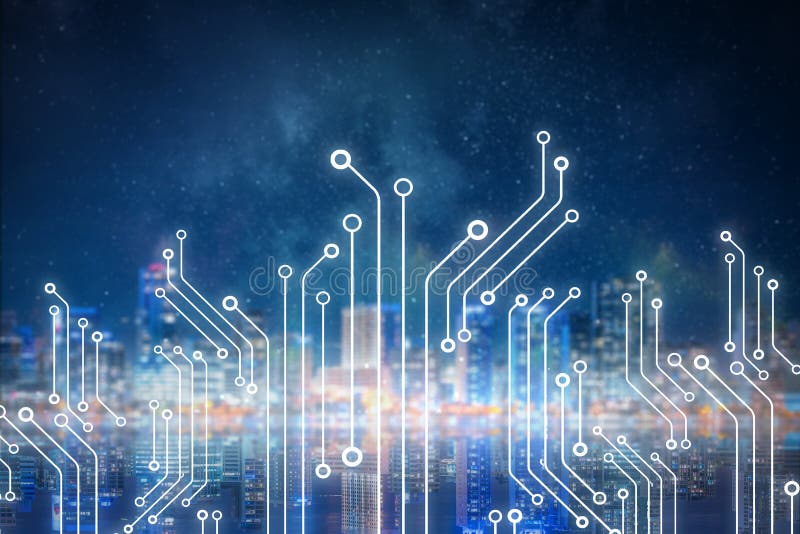 Micro Technology Background Stock Illustration - Illustration of ...