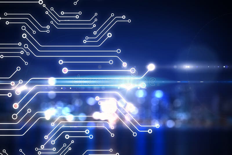 Micro Technology Background Stock Illustration - Illustration of ...