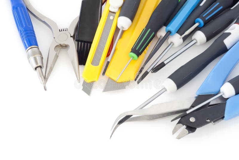 MIcro tools stock image. Image of pliers, toolbox, macro - 22674029
