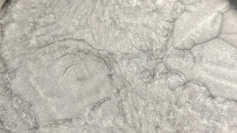 Micro View of a Chemical Reaction Under a Microscope with Bubbles Stock ...