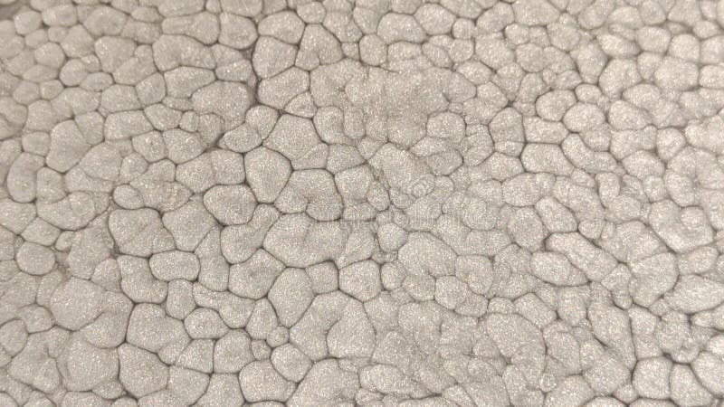 Micro View of a Chemical Reaction Under a Microscope with Bubbles Stock ...