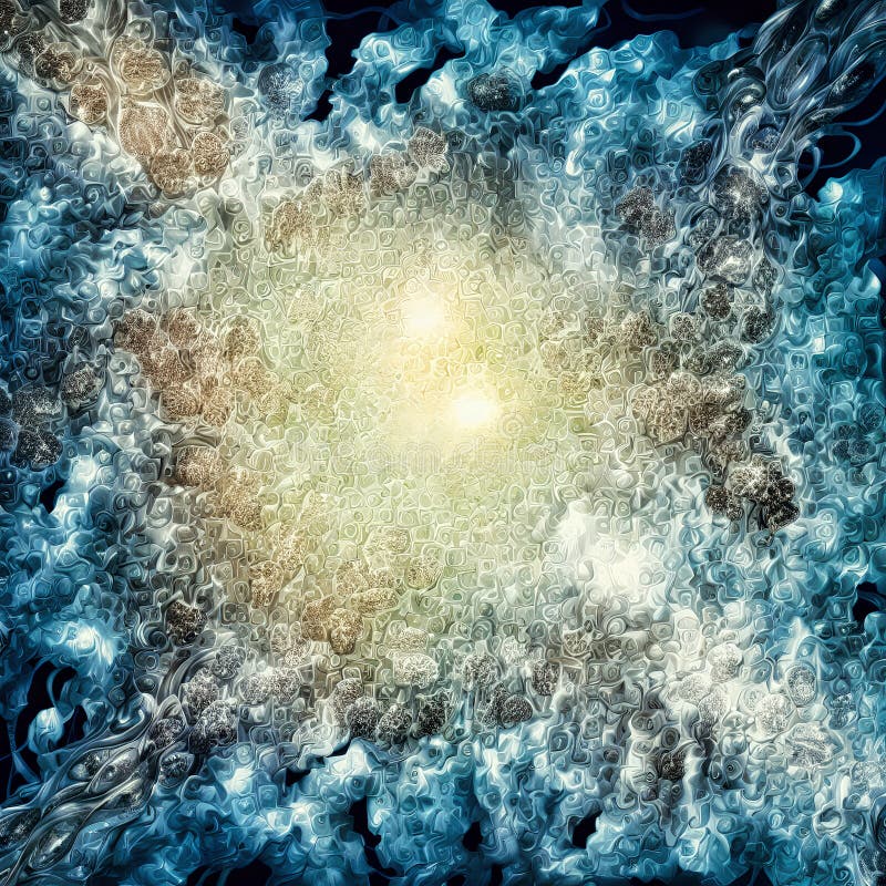 Micro World, Abstract Background Texture Stock Illustration ...