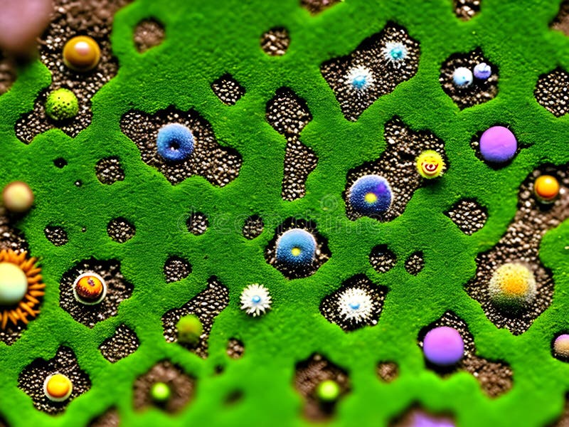 Micro World, Generative AI Illustration Stock Illustration ...