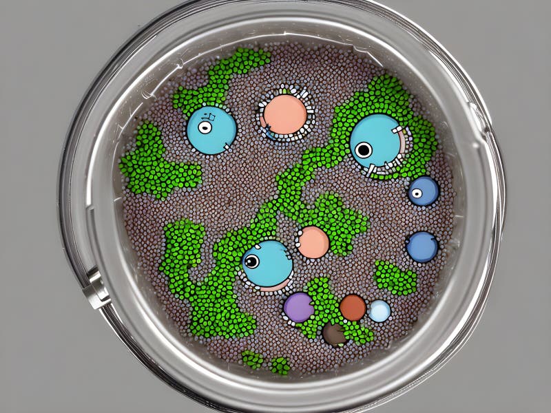 Micro World, Generative AI Illustration Stock Illustration ...