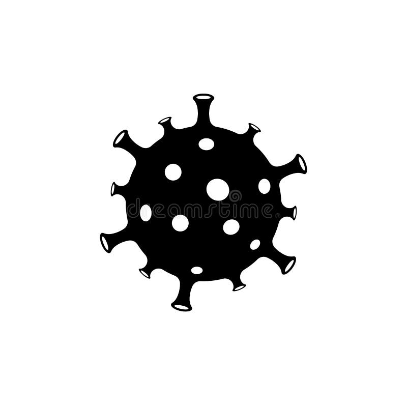 Microbe, Bacteria and Virus Icon. Coronavirus Stock Illustration ...
