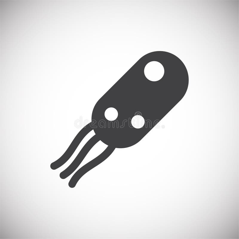 Microbe Icon on Background for Graphic and Web Design. Simple ...