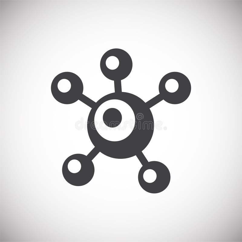 Microbe Icon on Background for Graphic and Web Design. Simple ...