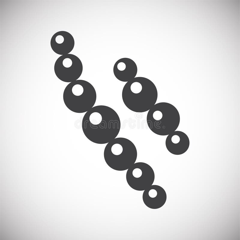 Microbe Icon on Background for Graphic and Web Design. Simple ...