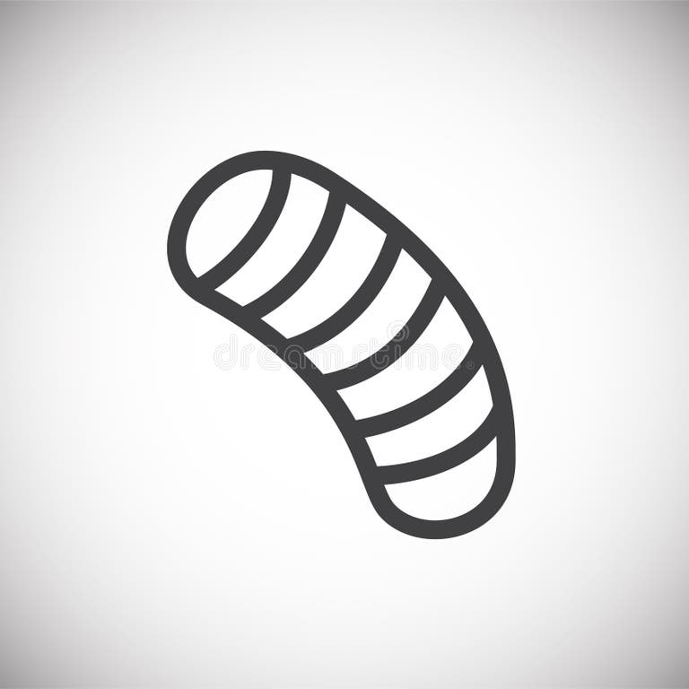 Microbe Icon on Background for Graphic and Web Design. Simple ...