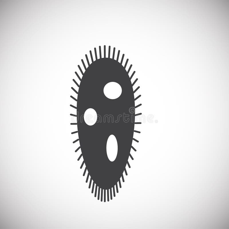 Microbe Icon on Background for Graphic and Web Design. Simple ...