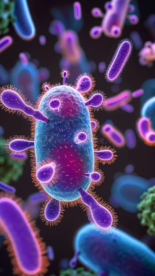 Microbe Inspection, Bacteria Under Microscope, Scientific Research ...