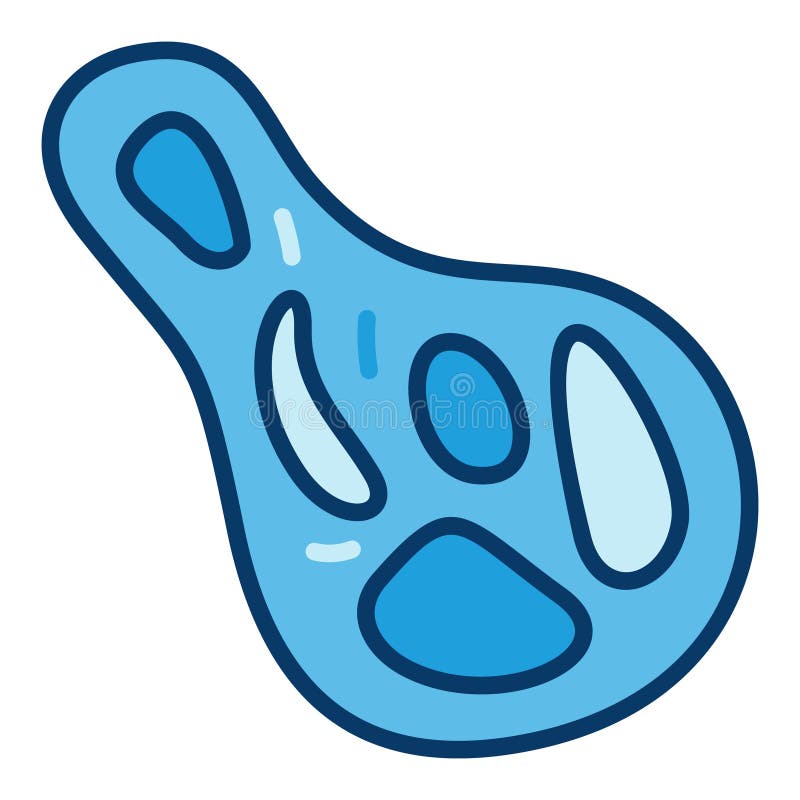 Microbe Vector Concept Blue Icon or Symbol Stock Vector - Illustration ...