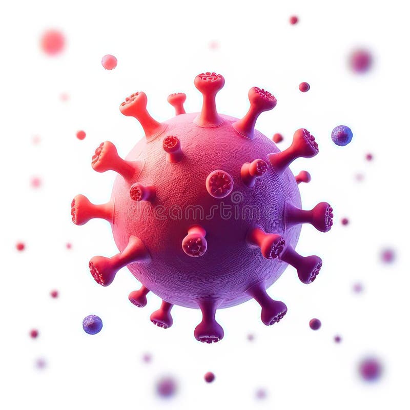 Microbe Visualization stock illustration. Illustration of informative ...