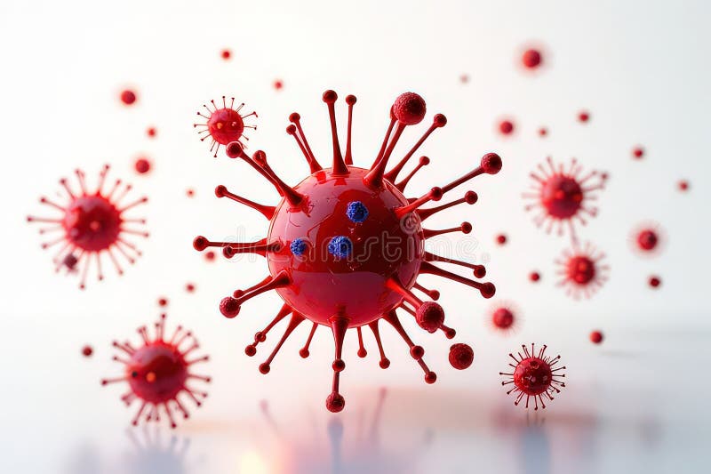 Microbe Visualization stock illustration. Illustration of rendering ...