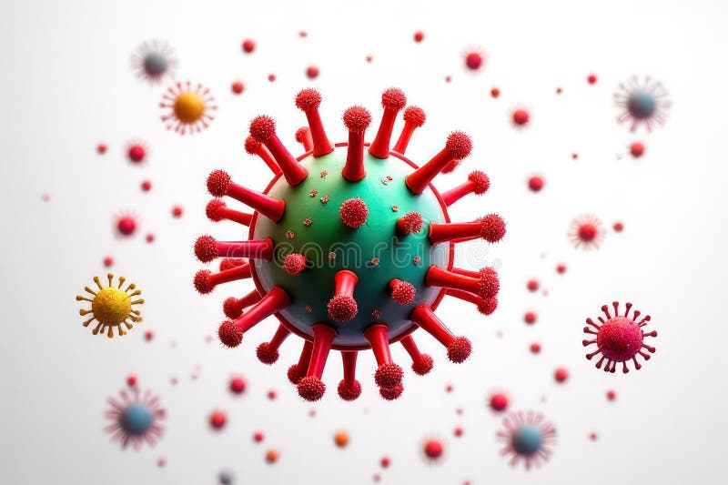 Microbe Visualization stock illustration. Illustration of visual ...