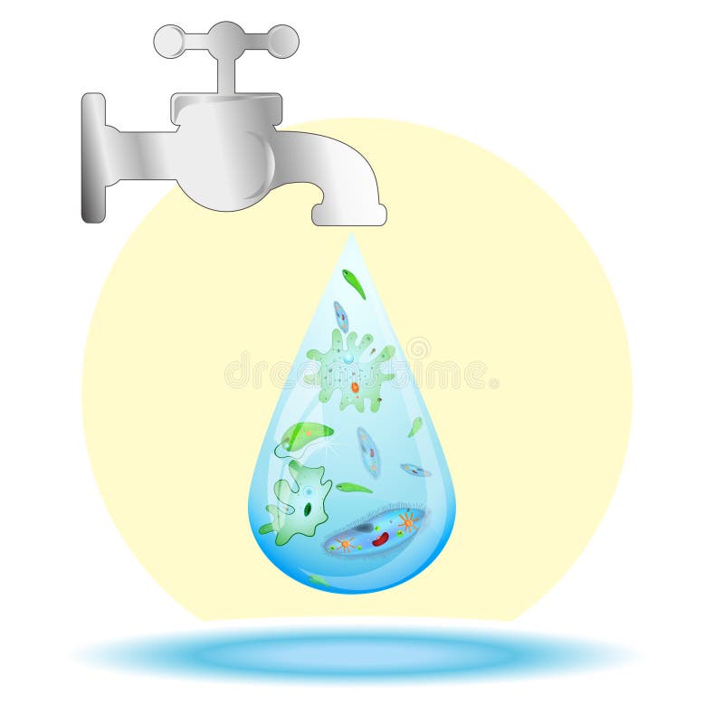 Drop of dirty water stock vector. Illustration of fluid - 16200533