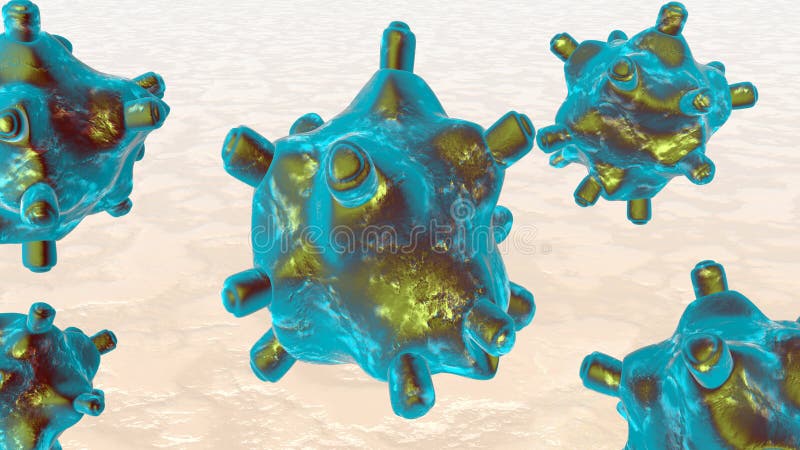 Microbes on Skin stock illustration. Illustration of epidermis - 80211153