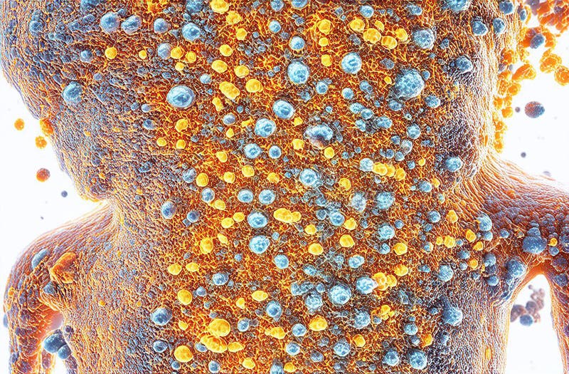 Microbes and Various Viruses Under a Microscope Stock Photo - Image of ...