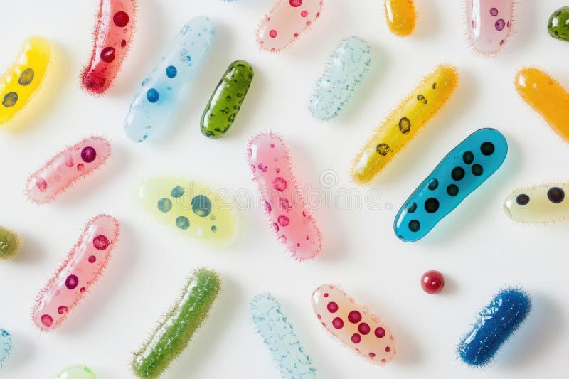 Microbial Bacteria - Microscopic Germ, Unicellular Being, Biological ...